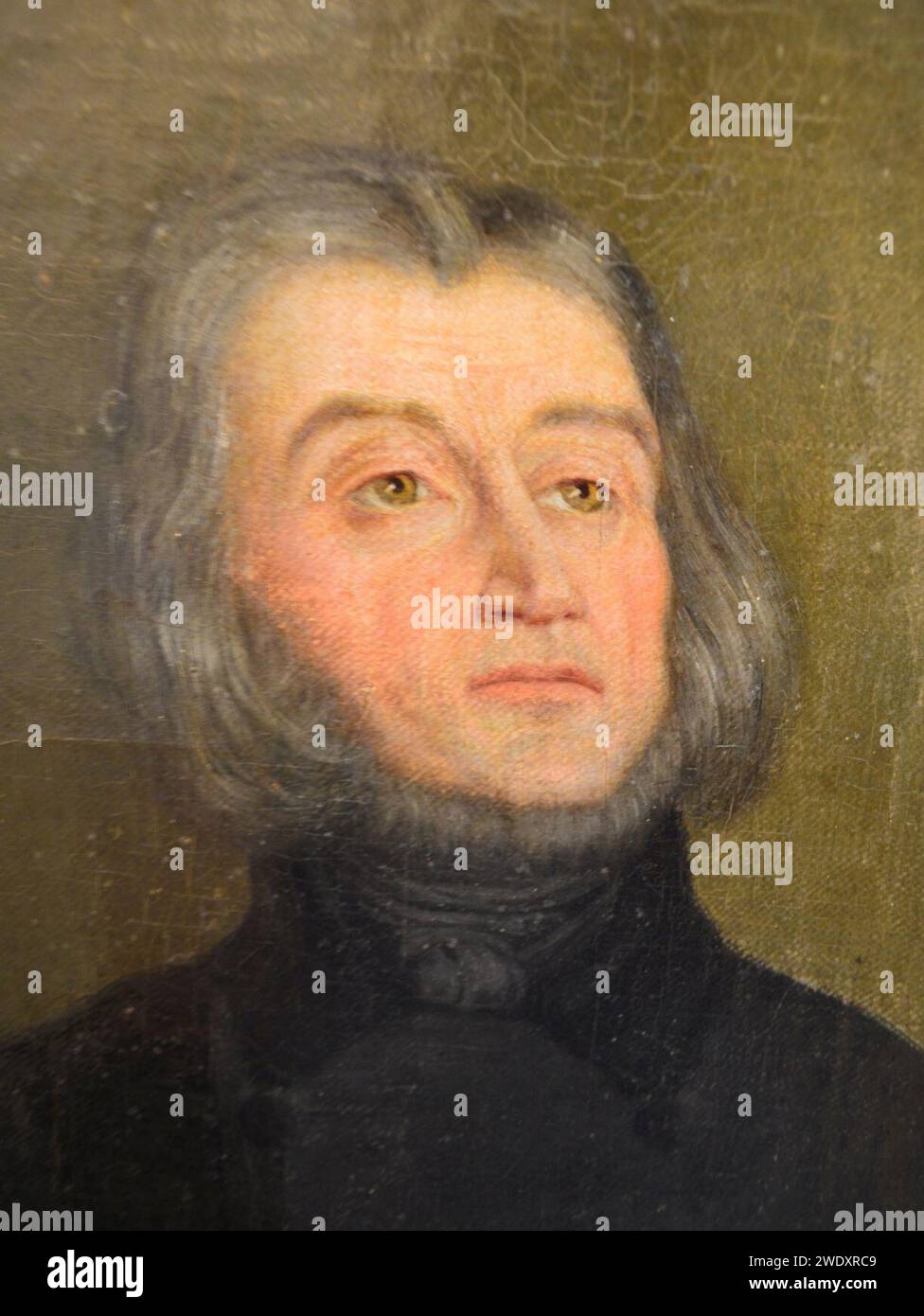 Adam Mickiewicz Portrait detail Stock Photo - Alamy