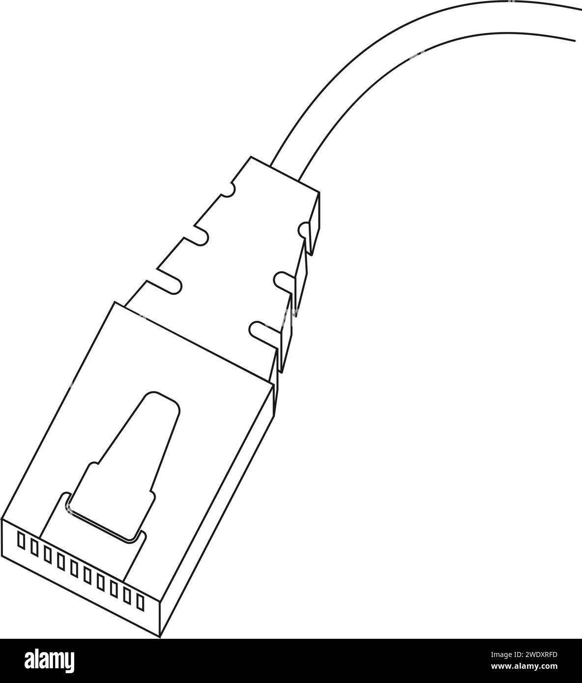 Ethernet cable router Stock Vector Images - Alamy
