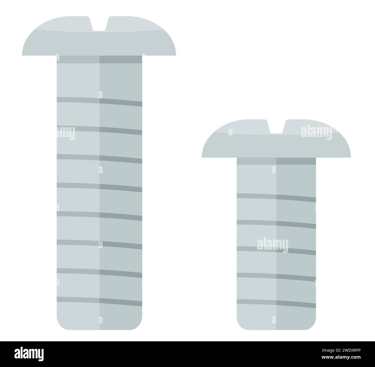 Illustration of screw bolt flat design isolated Stock Vector Image ...