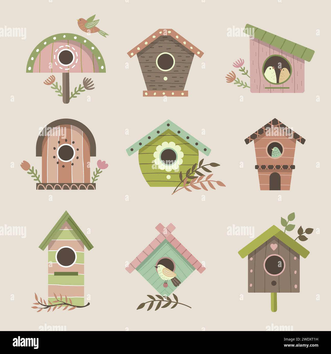 Garden homes Stock Vector Images - Alamy