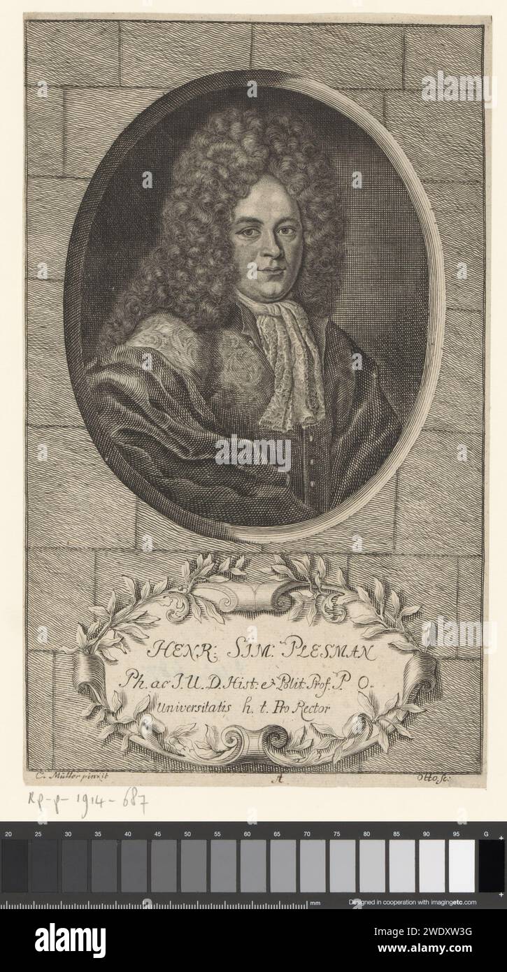 Portrait of Heinrich Simon Plesmann, Heinrich Jacob Otto, After ...