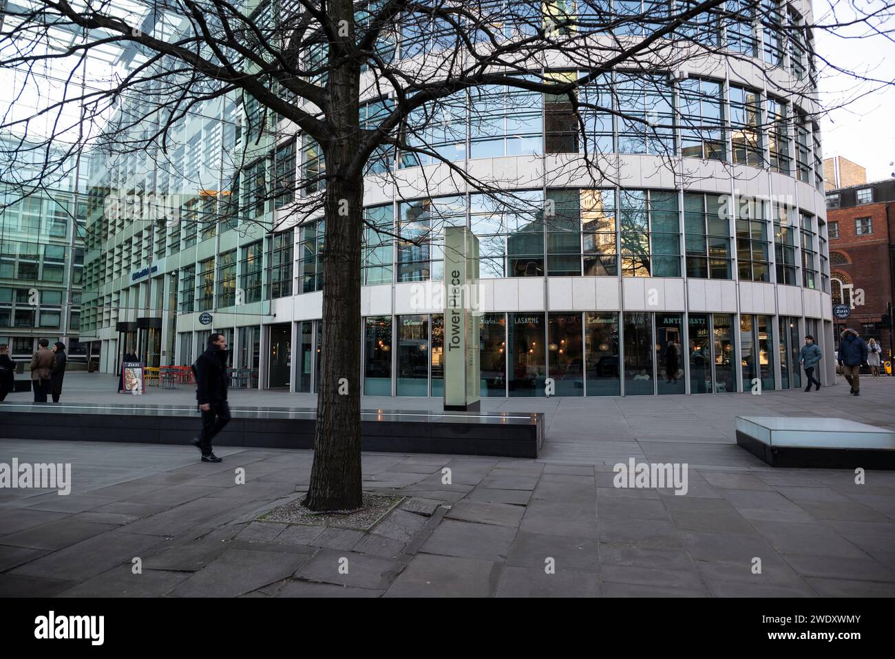 Tower Place, a mixed-use building complex in the City of London EC3 ...