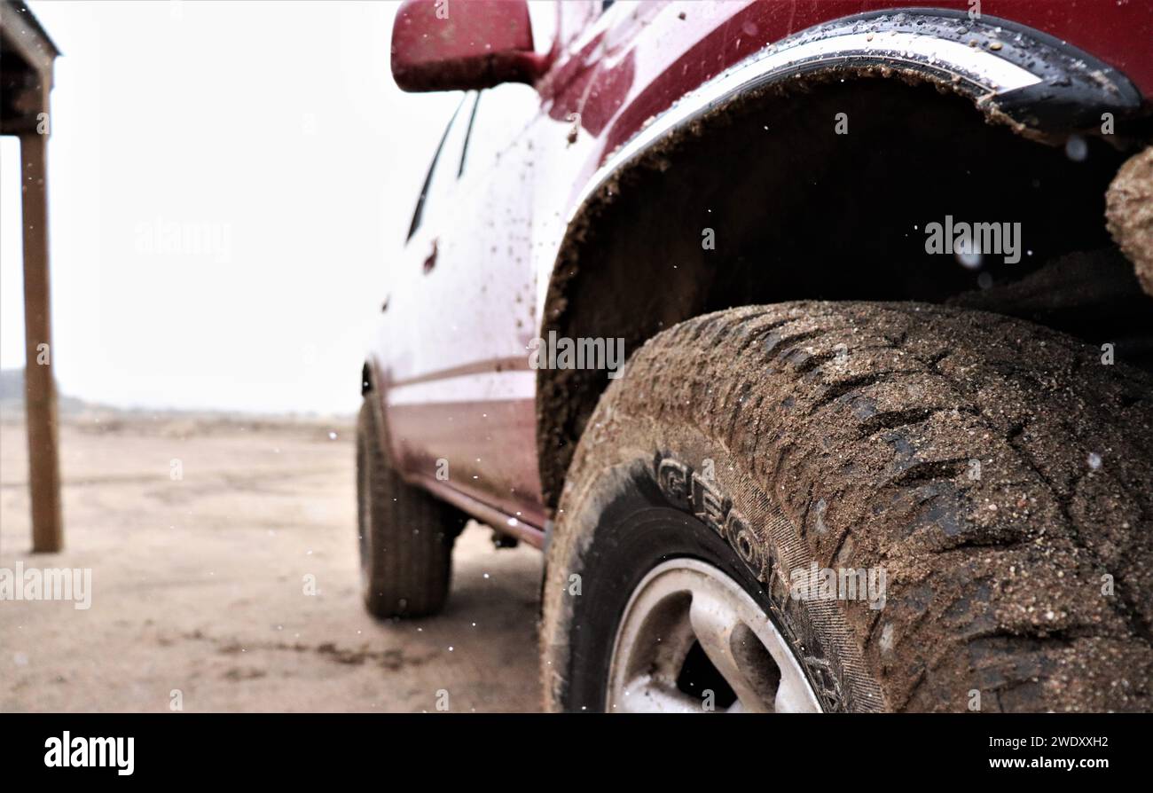 Red suv bottom view hi-res stock photography and images - Alamy