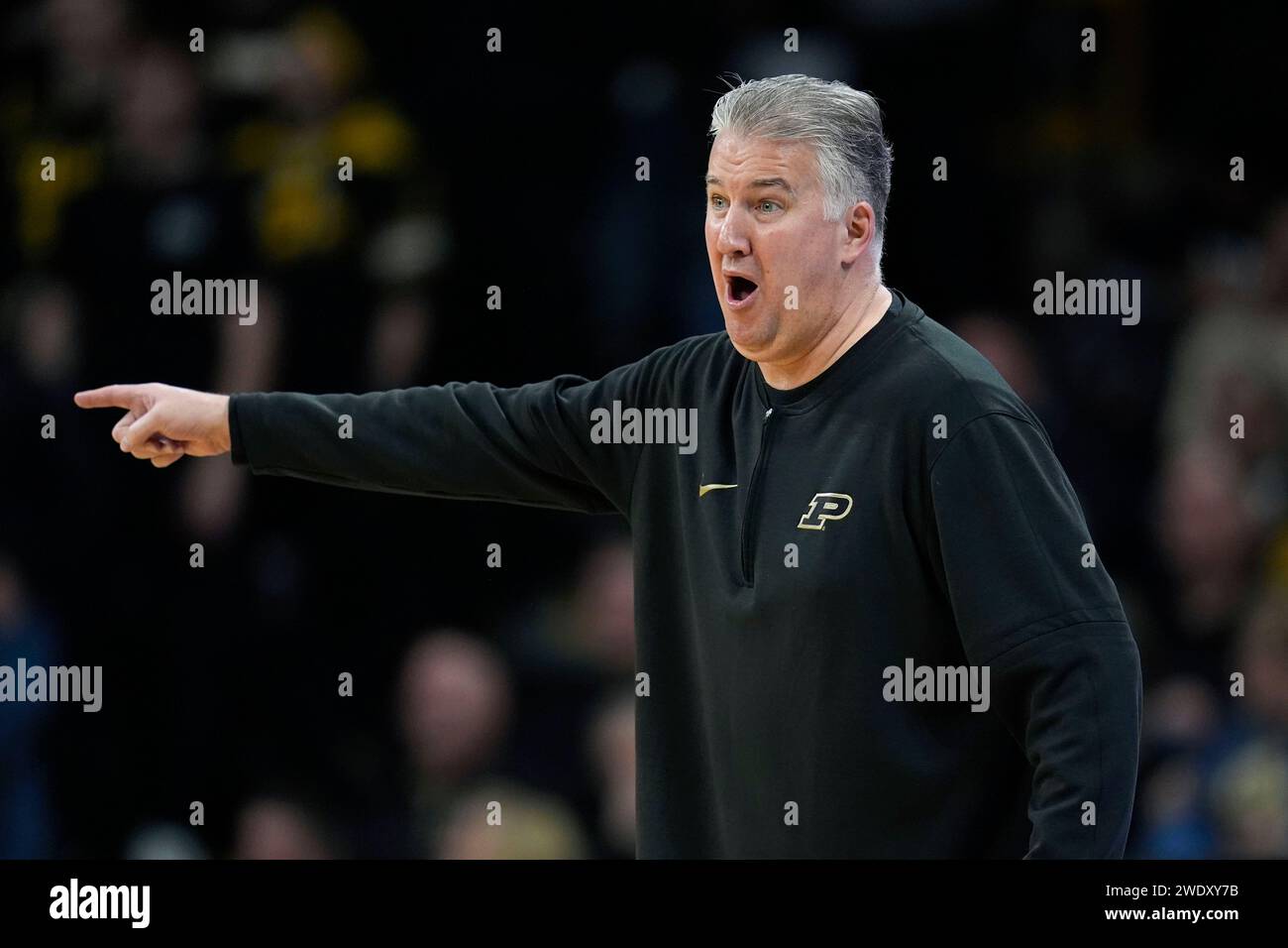Purdue head coach Matt Painter directs his team during the second half ...