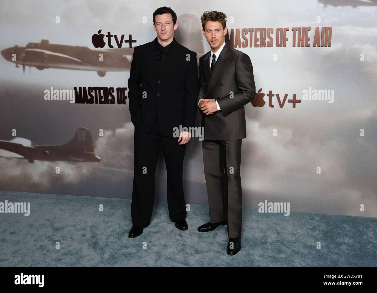 Callum Turner and Austin Butler attends the UK premiere of Masters of ...