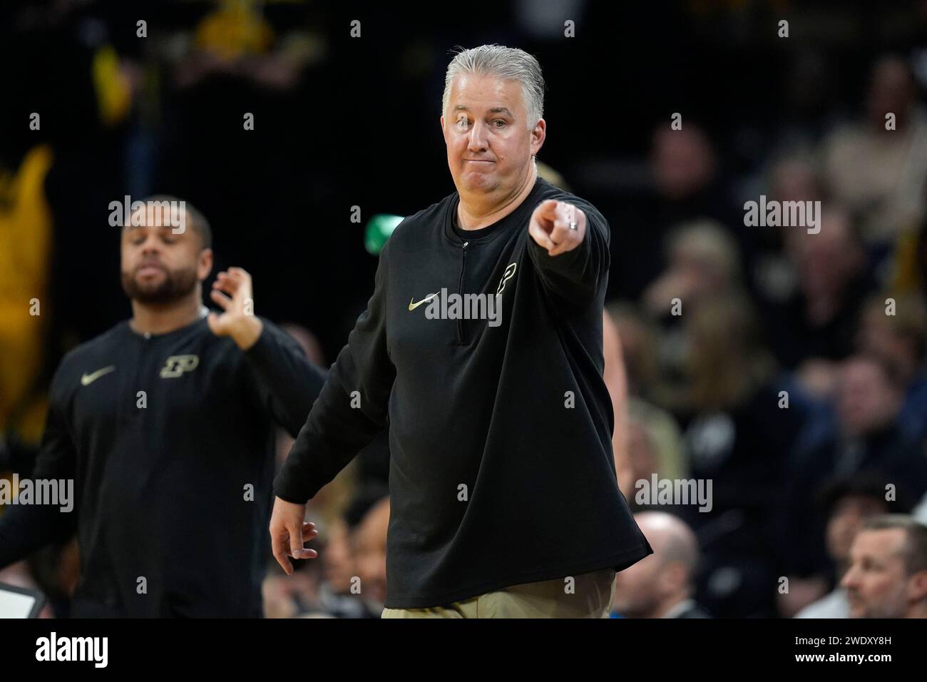 Purdue head coach Matt Painter directs his team during the first half ...