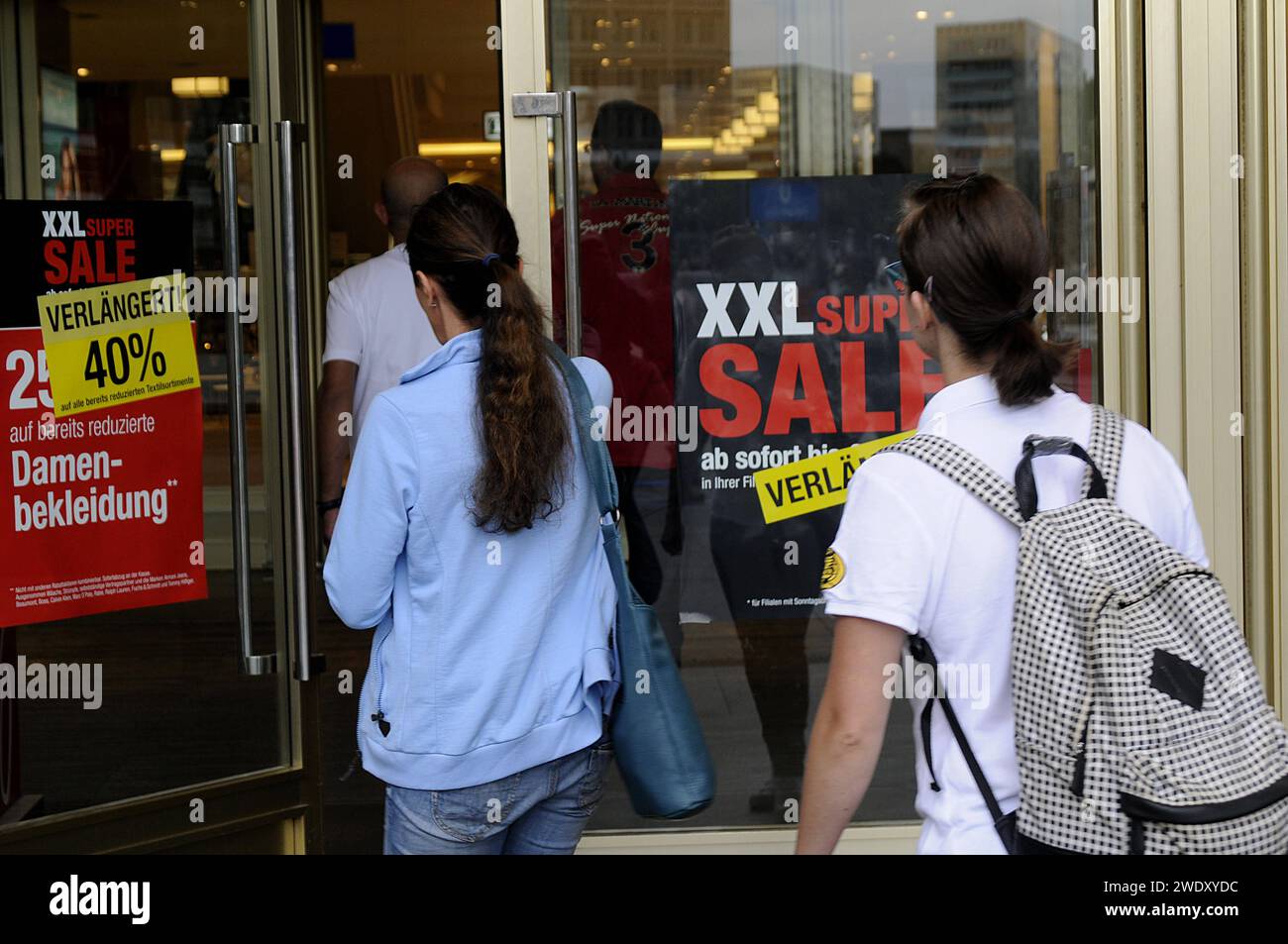 Berlin - Germany 12 August 2016-Big disocunt sale at Garleria store in ...