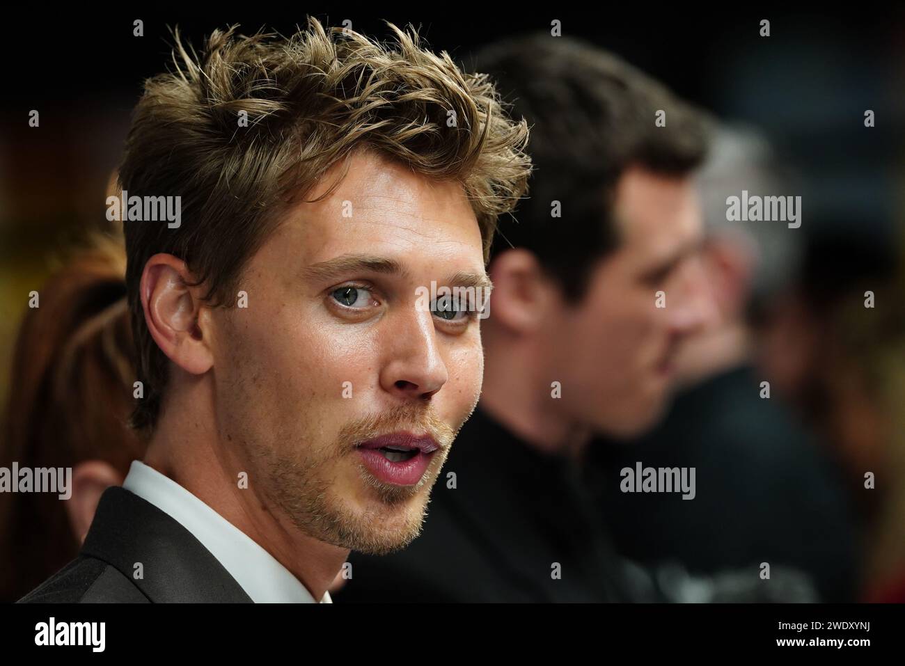 Austin Butler attends the UK premiere of Masters of the Air at the ...