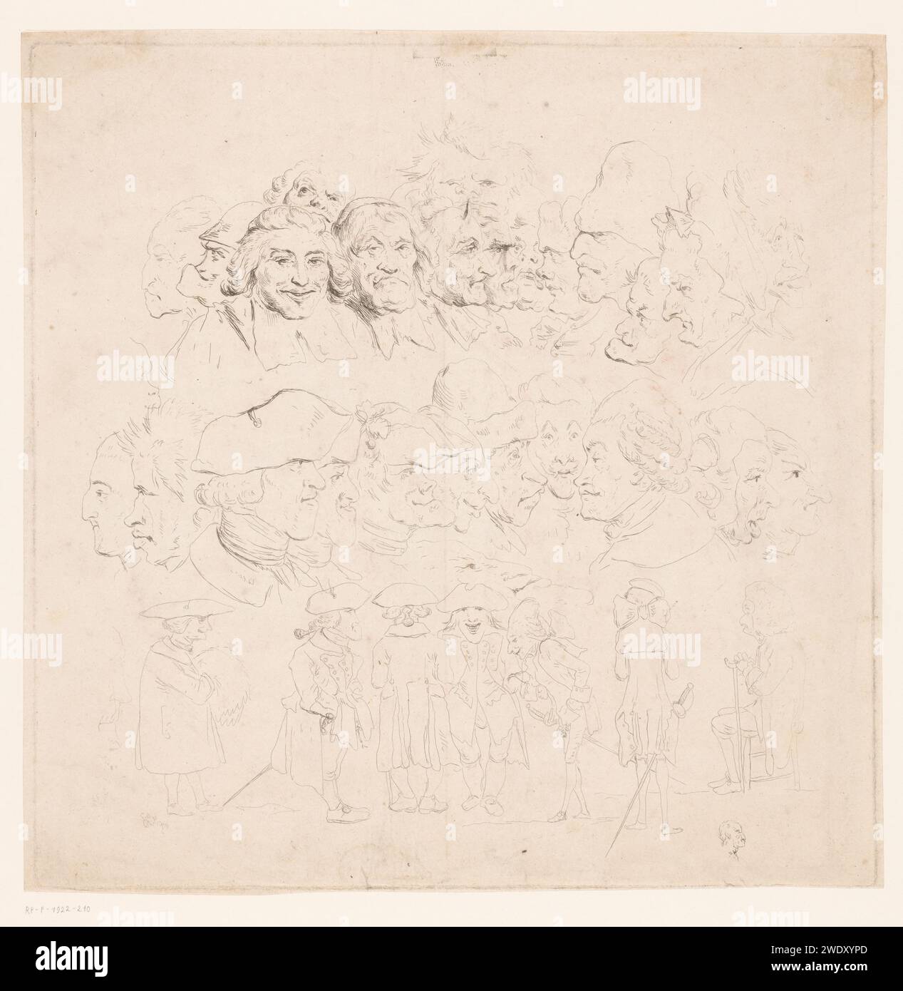 Karikaturen, Philipp Jacques Loutherbourg (I) (attributed to), 1708 ...