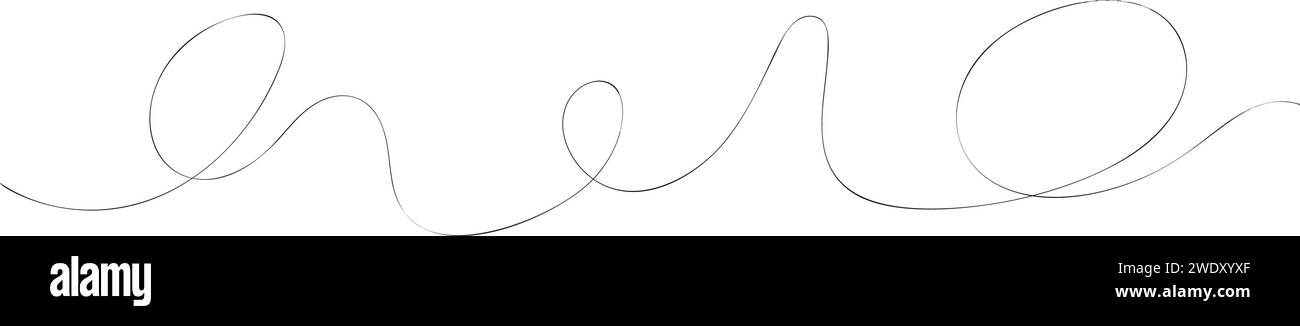 Thin Wavy Line Pattern With Flowing Curves Undulating Abstract Background Squiggle Design For