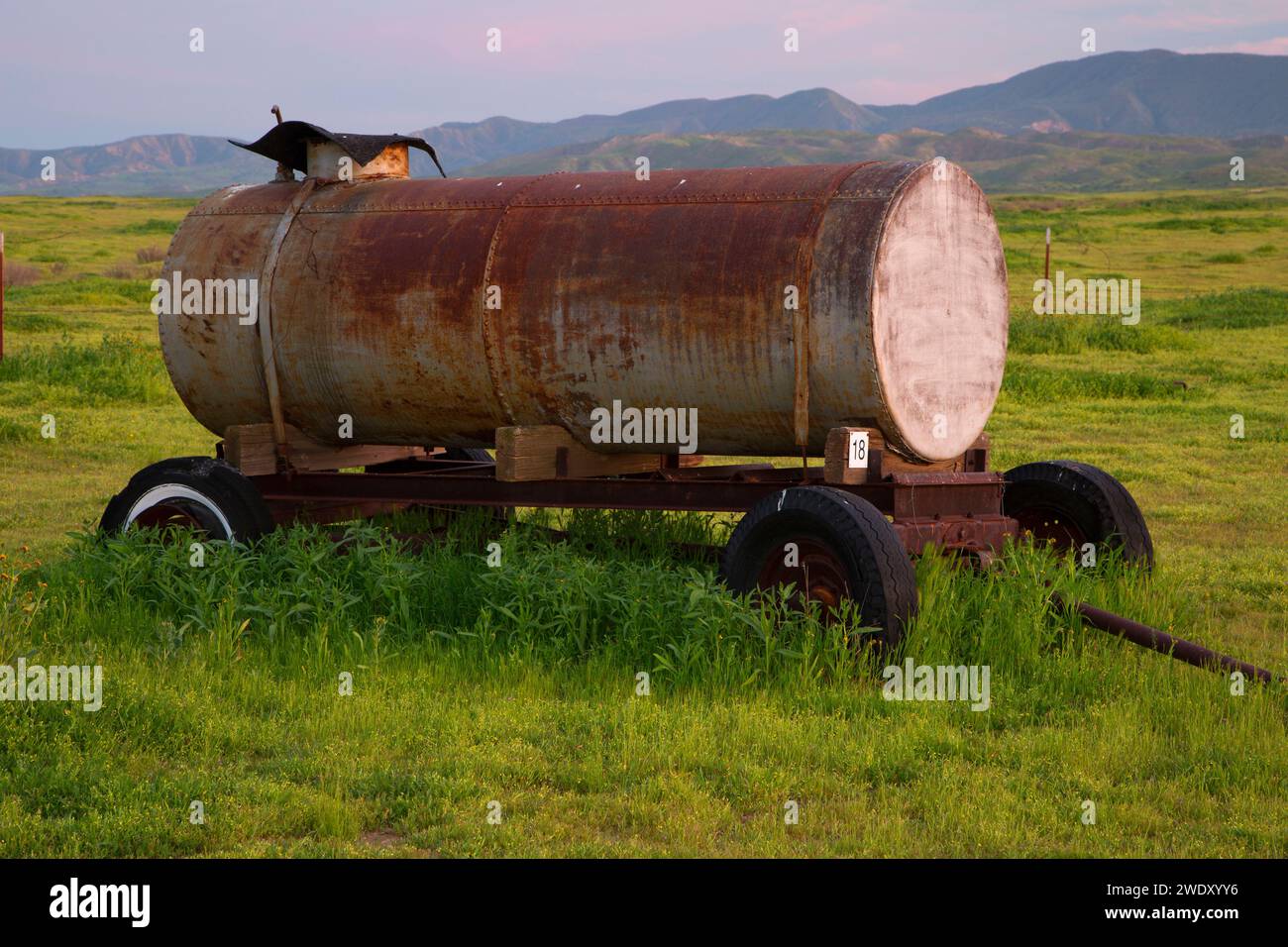 Water wagon at Traver Ranch, Carrizo Plain National Monument ...