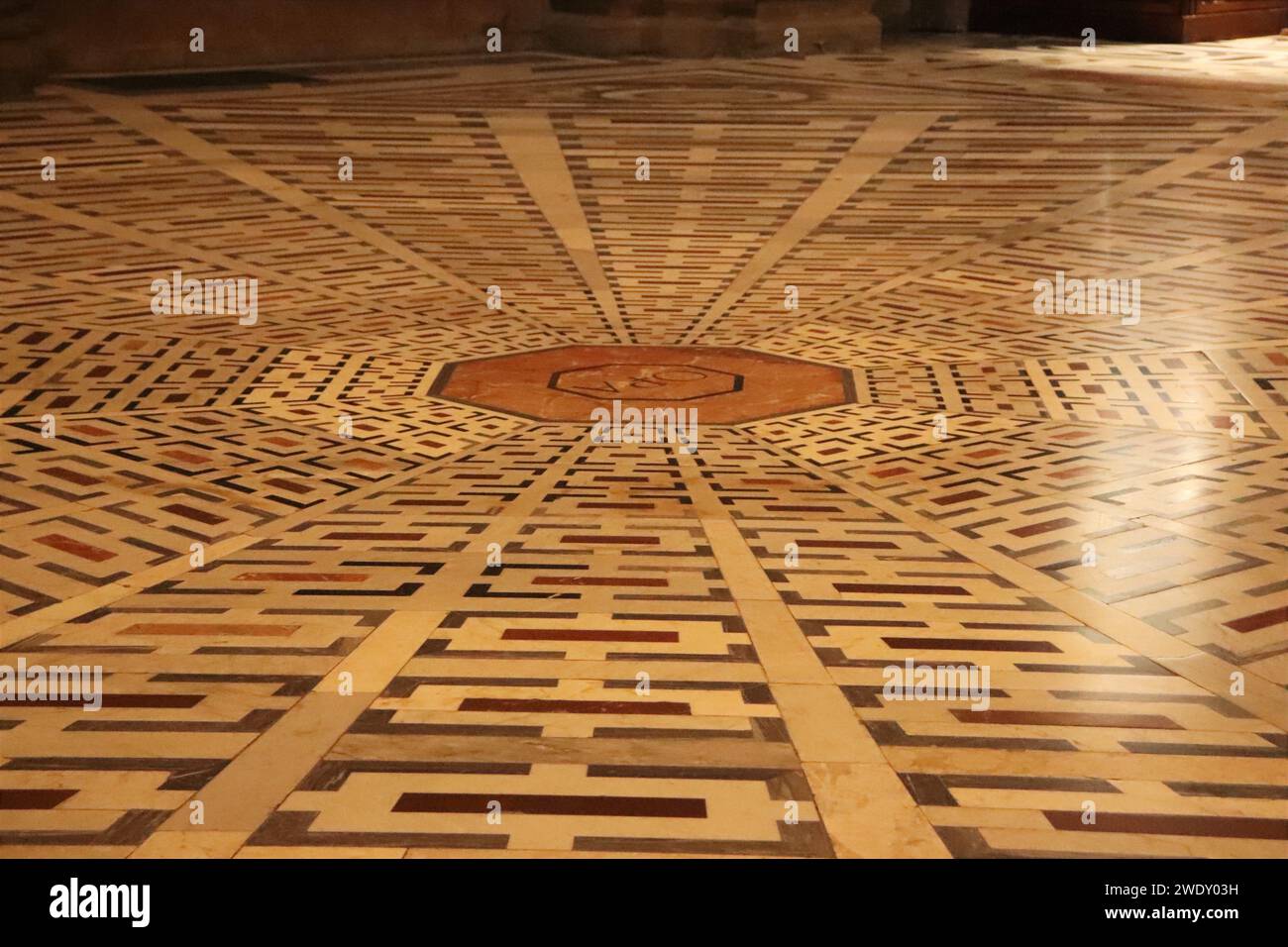 Santa maria del fiore cathedral floor mosaic hi-res stock photography ...