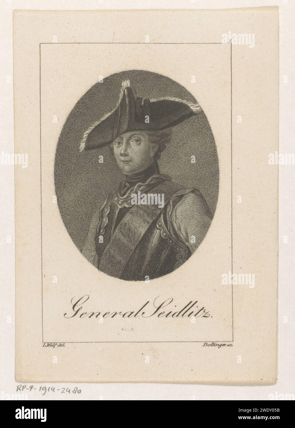 PortraT van Friedrich Wilhelm, Freiherr von Seydlitz, Friedrich Wilhelm ...