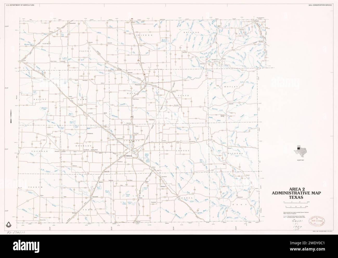 Administrative map, Texas, area 2 Stock Photo - Alamy