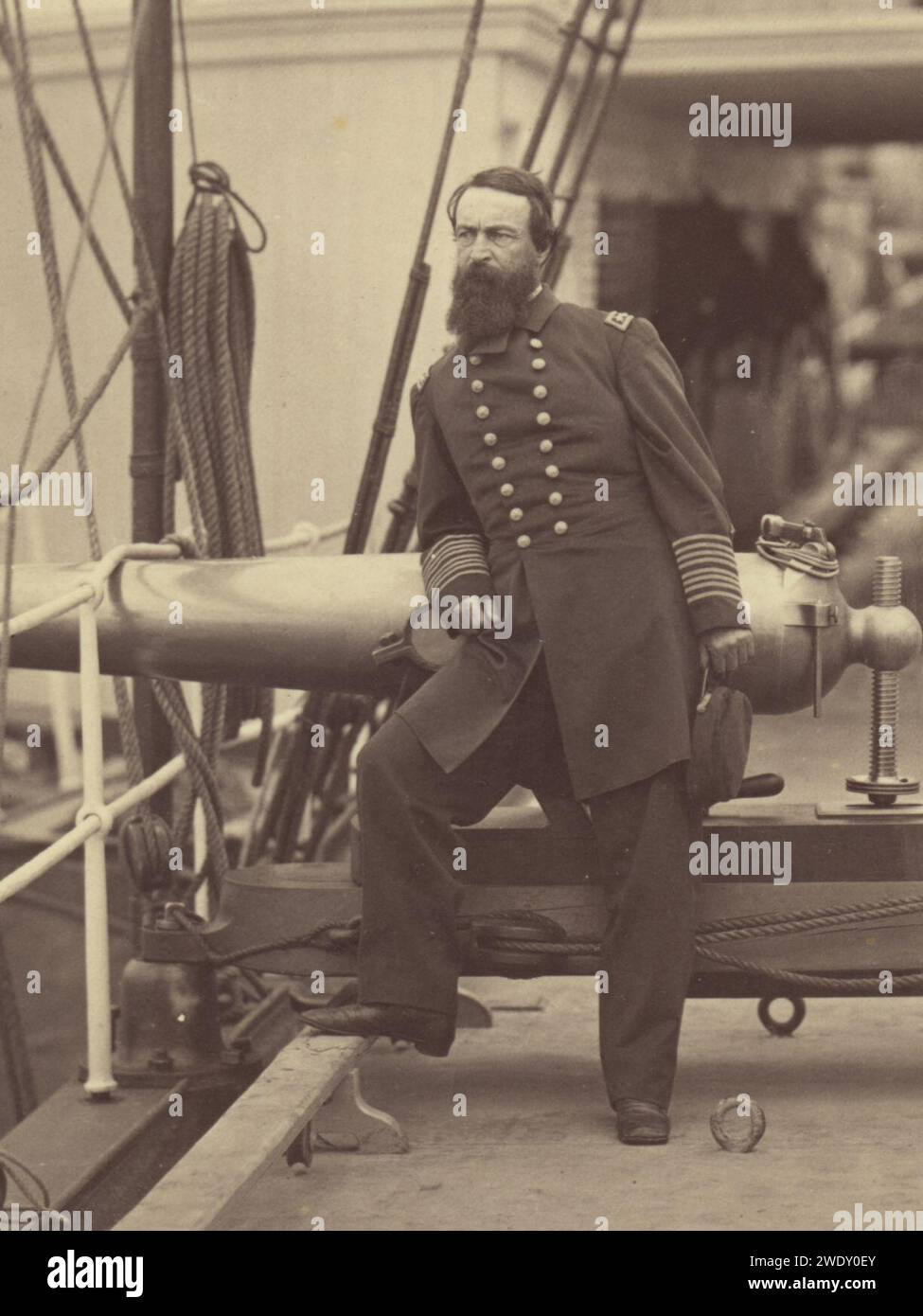 Admiral David Dixon Porter on the Deck of His Flagship the ''Malver ...