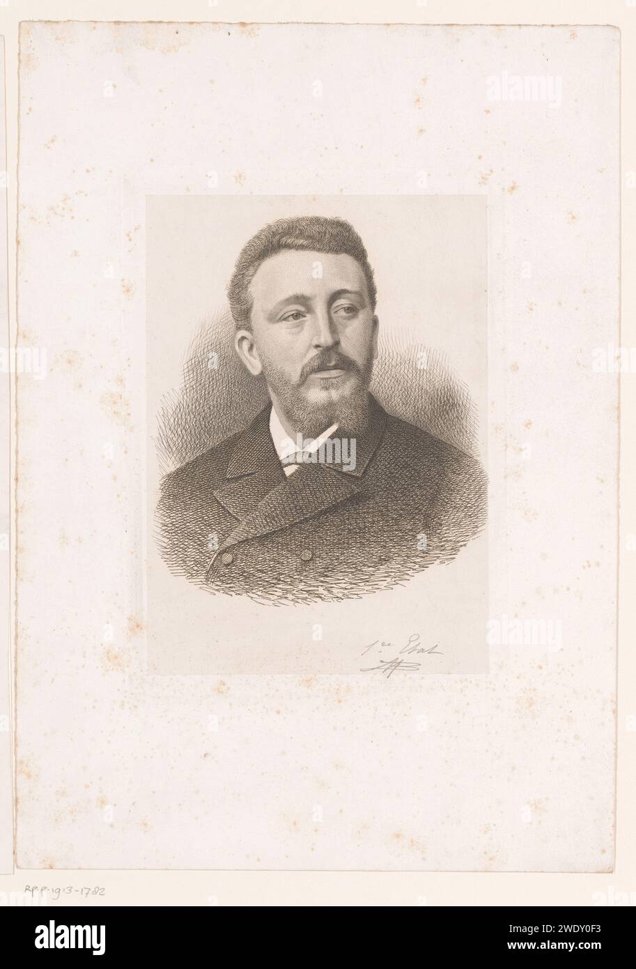 Portrait of M. Denis, Jean Baptiste Pierre Michiels, 1831 - 1890 print ...