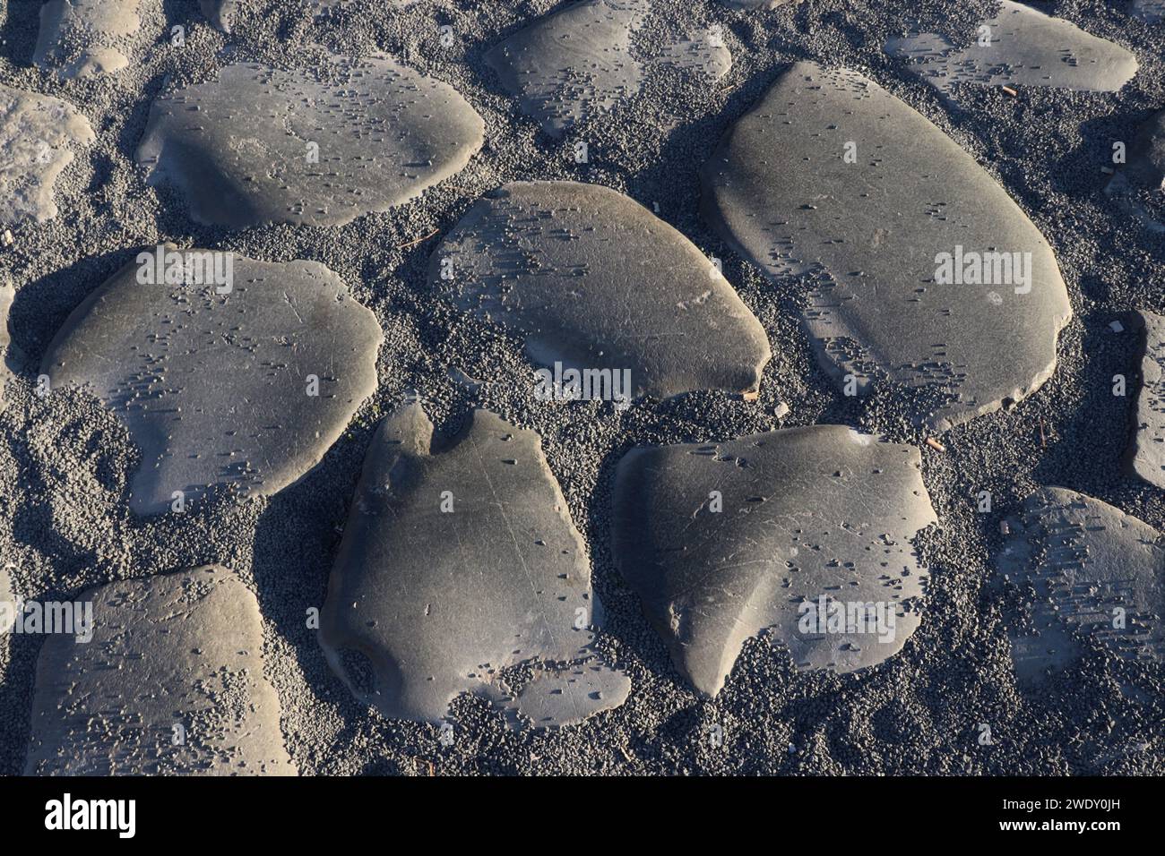 Ancient Roman cobblestone streets Stock Photo - Alamy