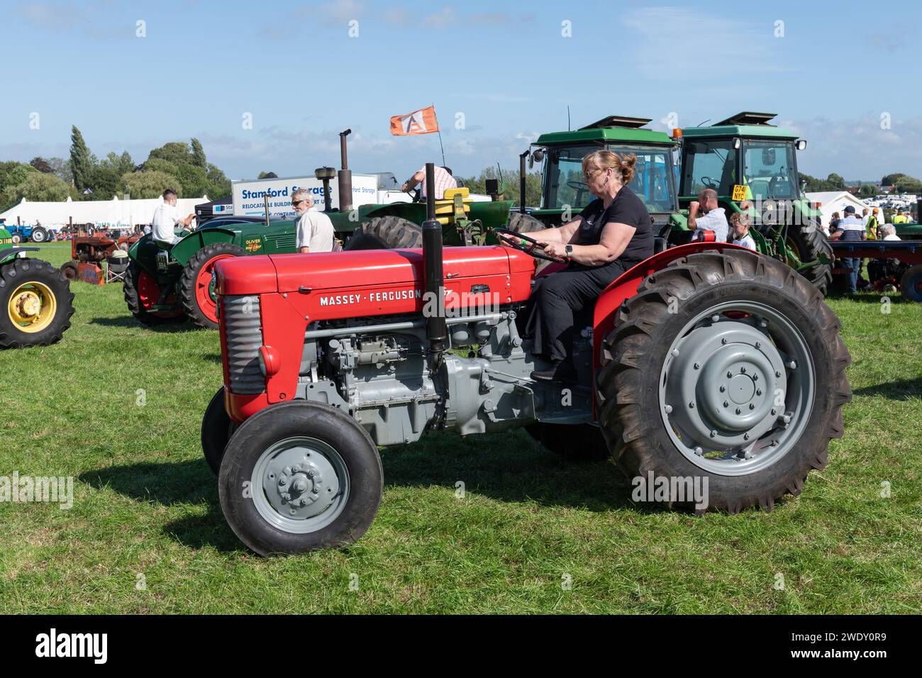 Drayton.Somerset.United kingdom.August 19th 2023.A restored Massey ...