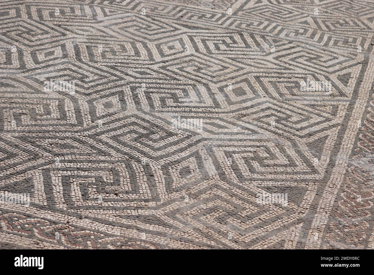 Roman tile mural patterns Stock Photo - Alamy