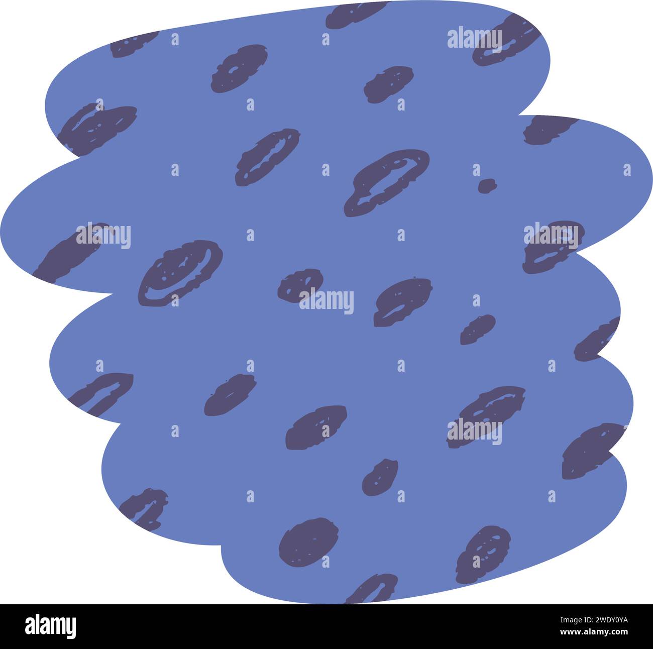 Freehand abstract shapes in cutout, doodle elements with texture ...