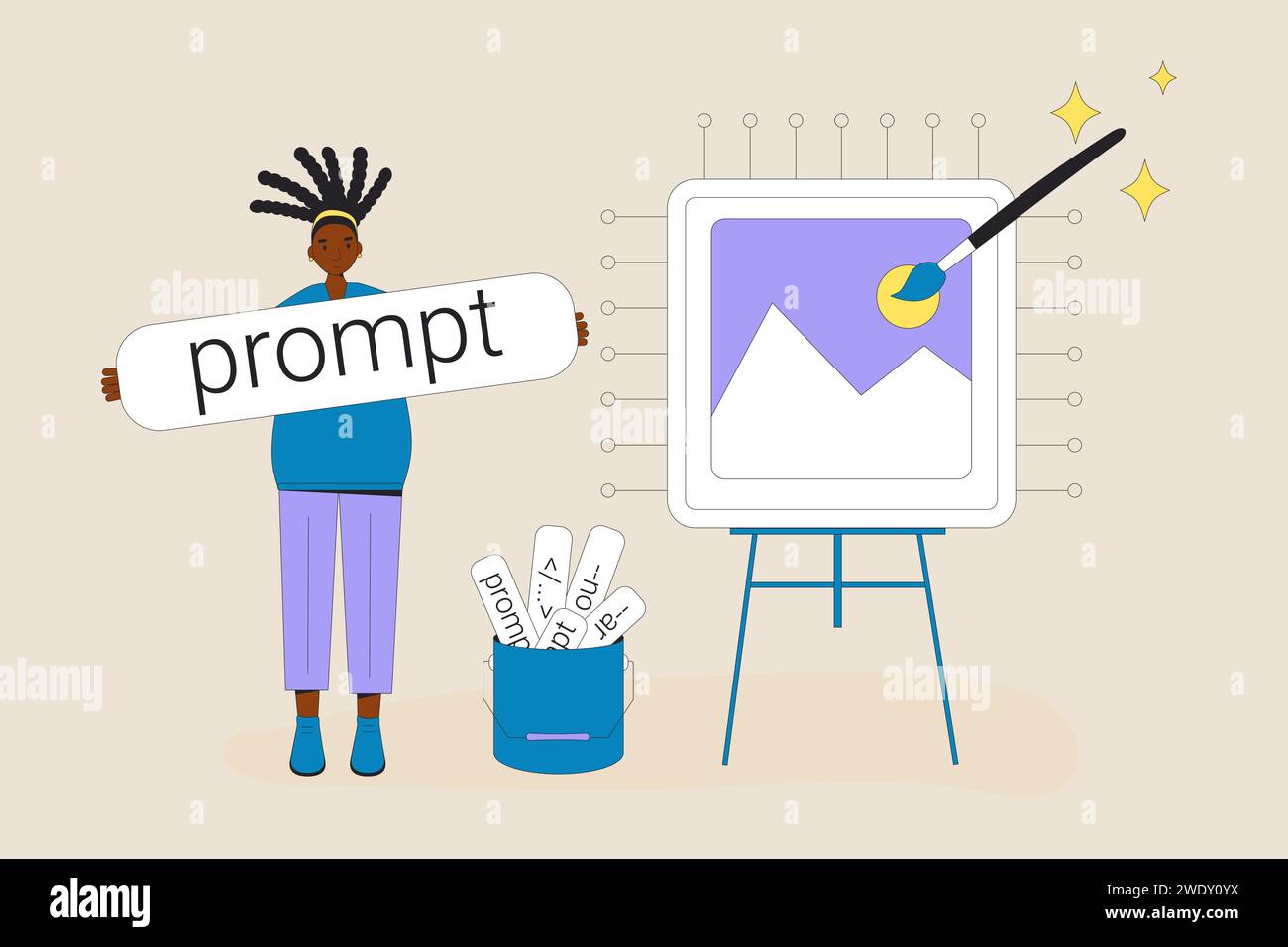 Prompt engineer. Artificial general intelligence helps to an ...