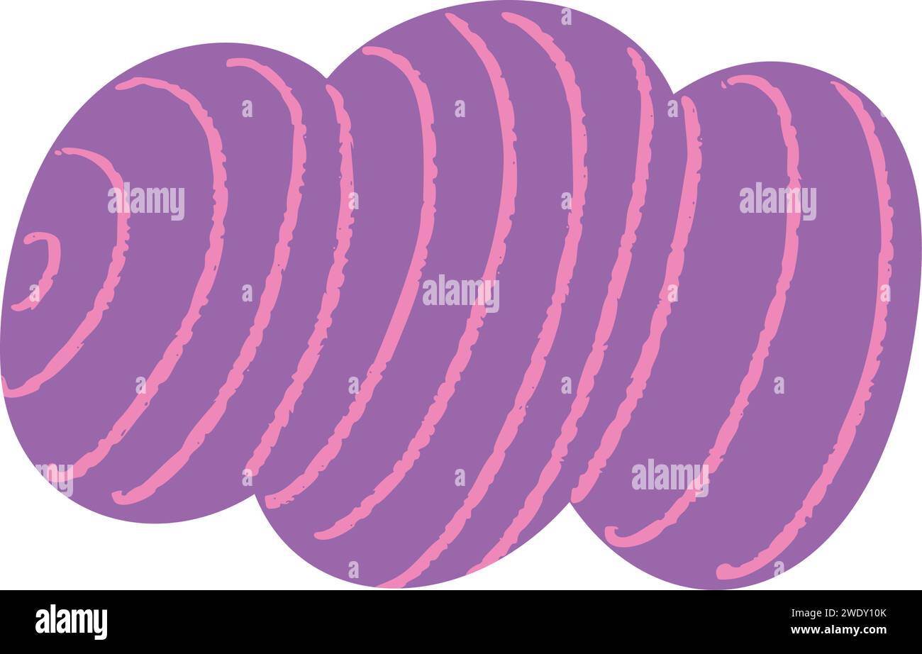 Freehand abstract shapes in cutout, doodle elements with texture ...