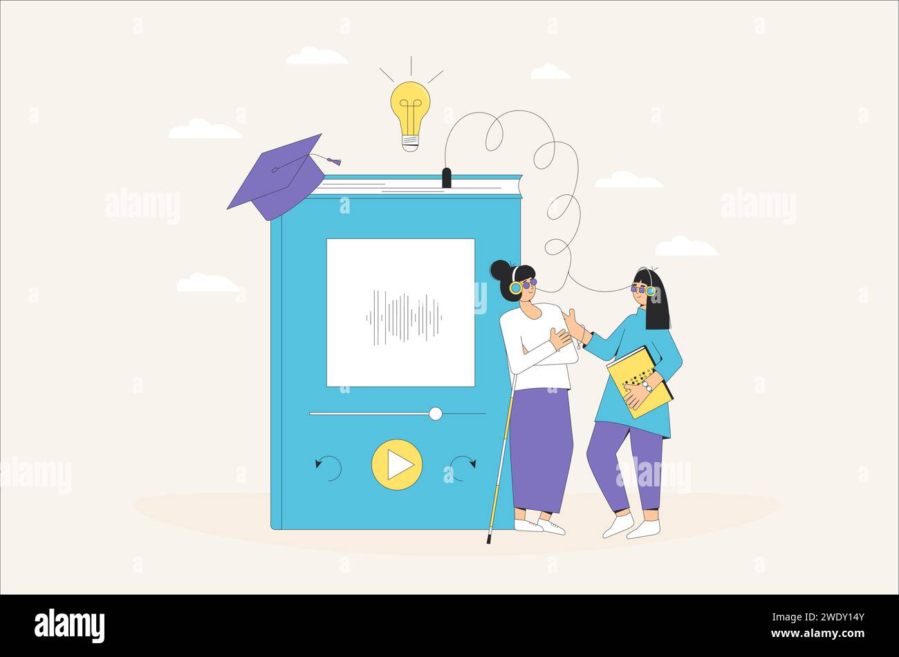 Visual impairment classroom Stock Vector Images - Alamy