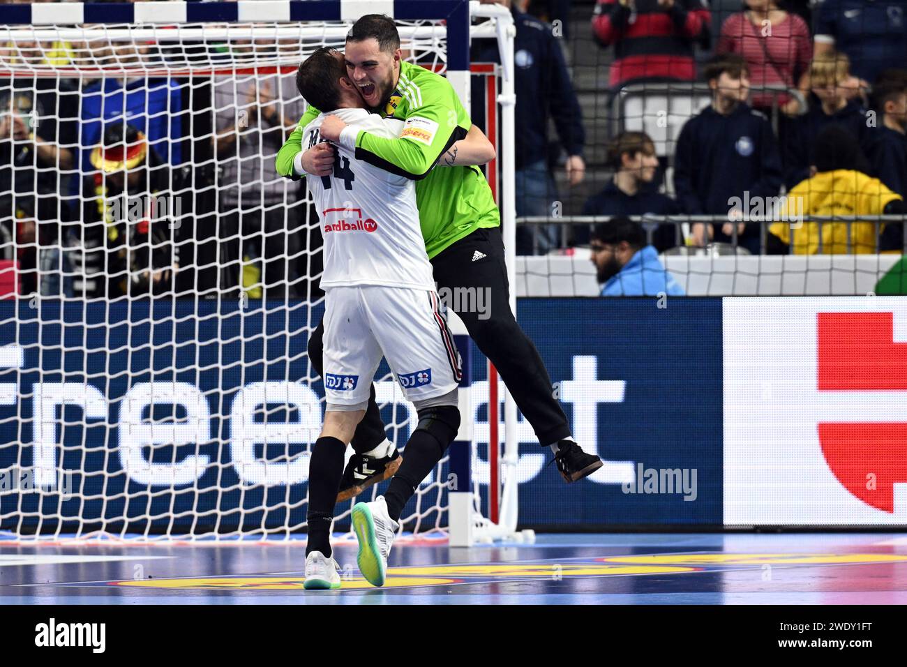 Cologne, Germany. 22nd Jan, 2024. Handball: European Championship ...