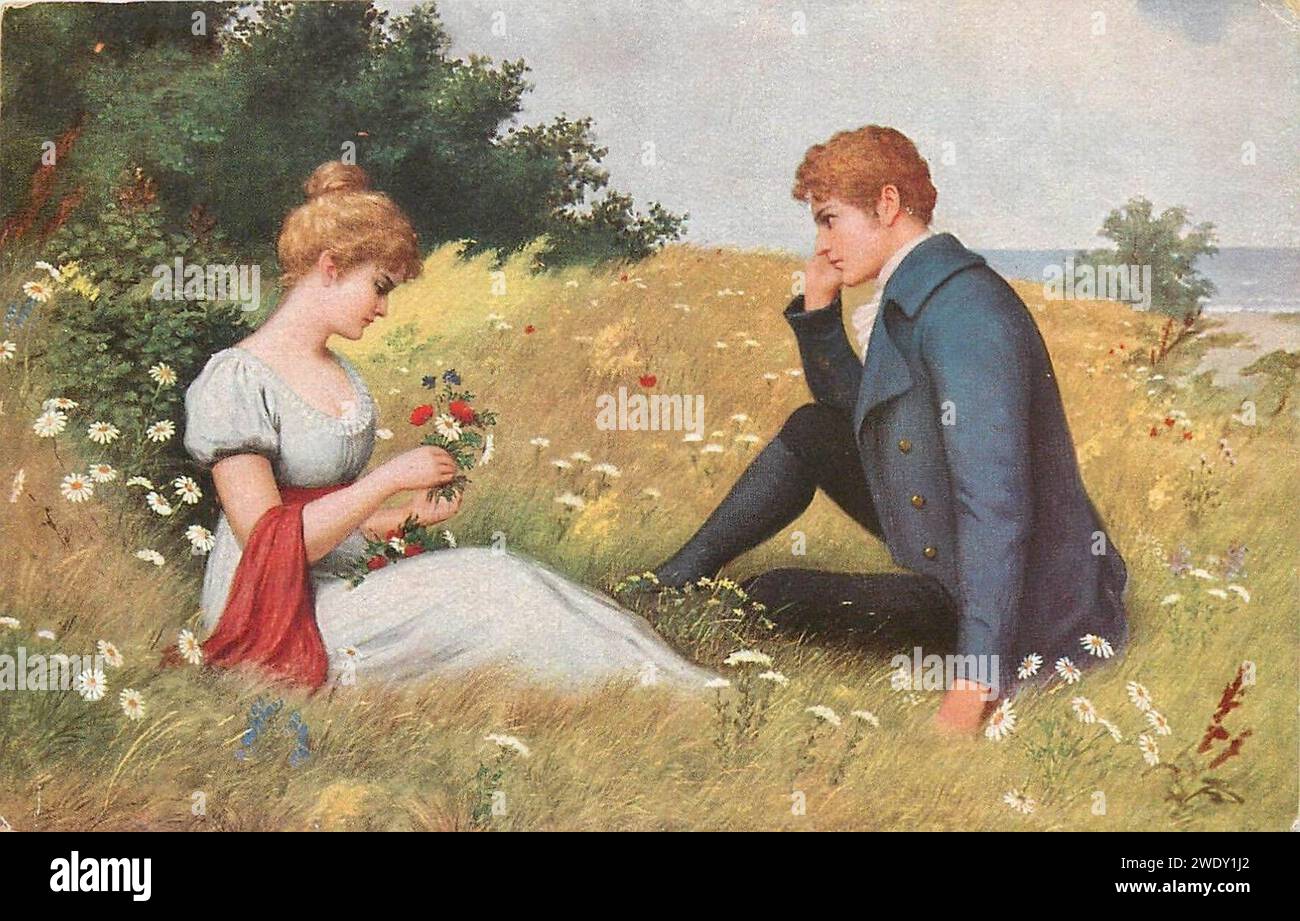 Adolf Hering - Liebesgeständnis Stock Photo - Alamy