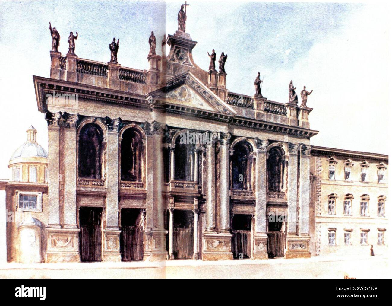 Adolf Hitler - Roma. S. Giovanni in Laterano (1910-12 Stock Photo - Alamy