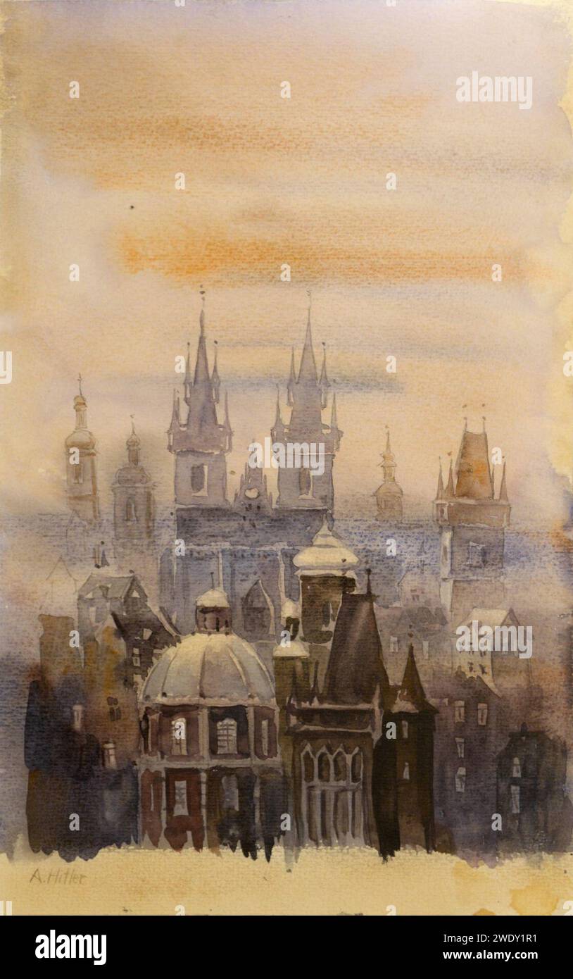 Adolf Hitler - Prague in the Fog Stock Photo - Alamy