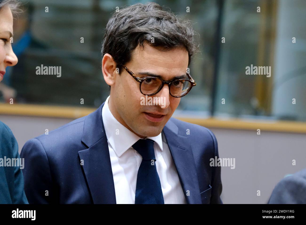Brussels, Belgium. 22nd Jan, 2024. Stephane SEJOURNE, Foreign Minister ...