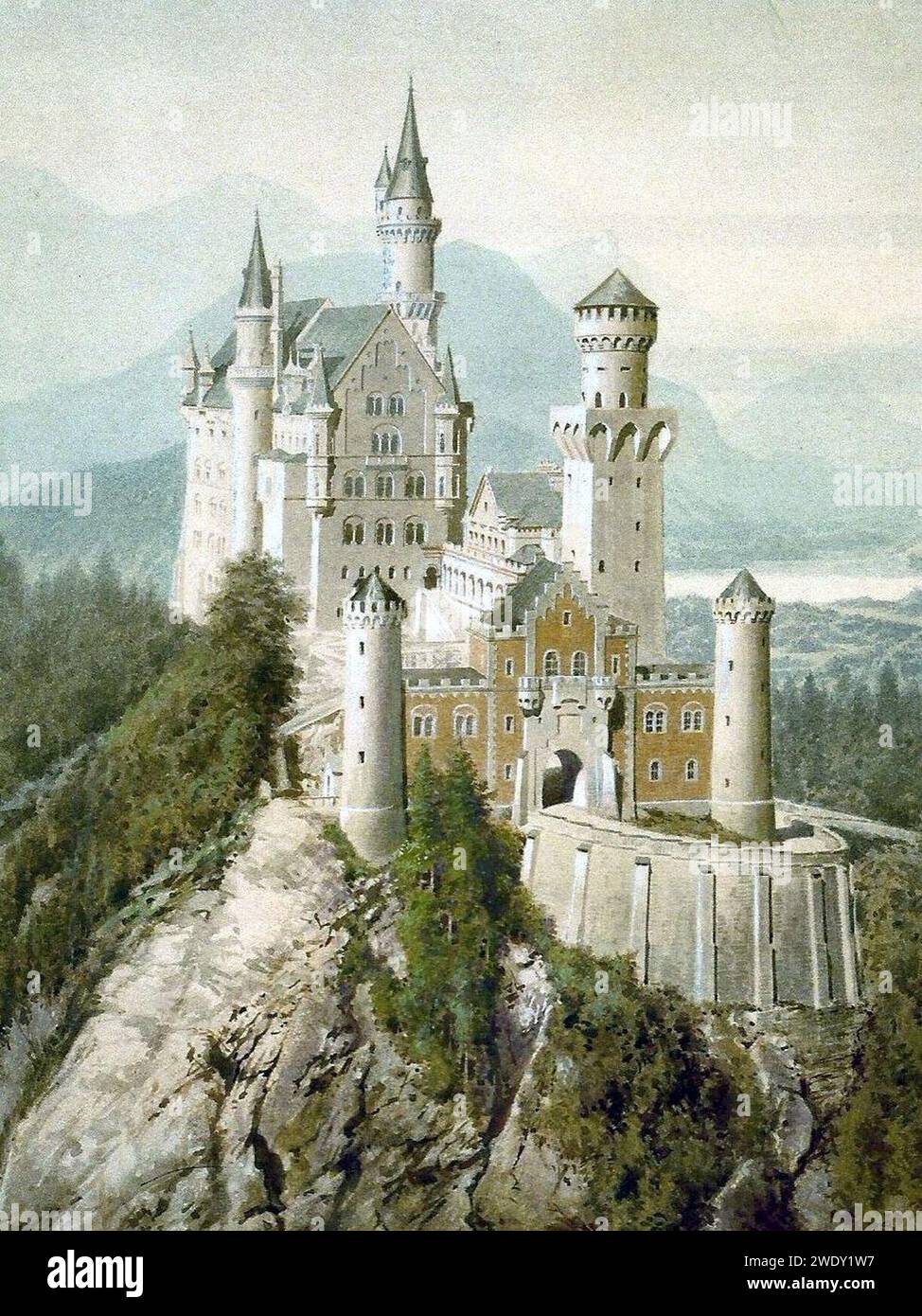 Adolf Hitler - Schloss Neuschwanstein (cropped Stock Photo - Alamy