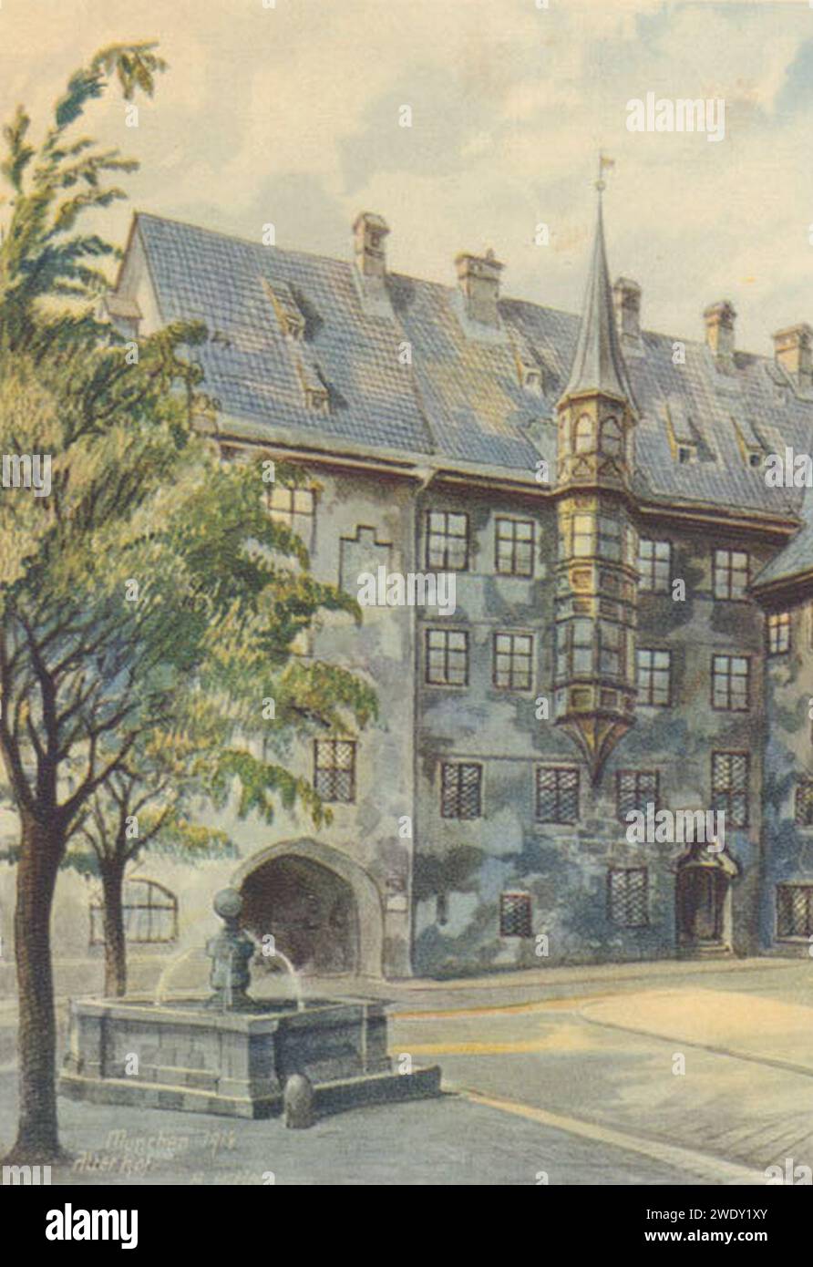 Adolf Hitler Der Alte Hof (cropped Stock Photo - Alamy