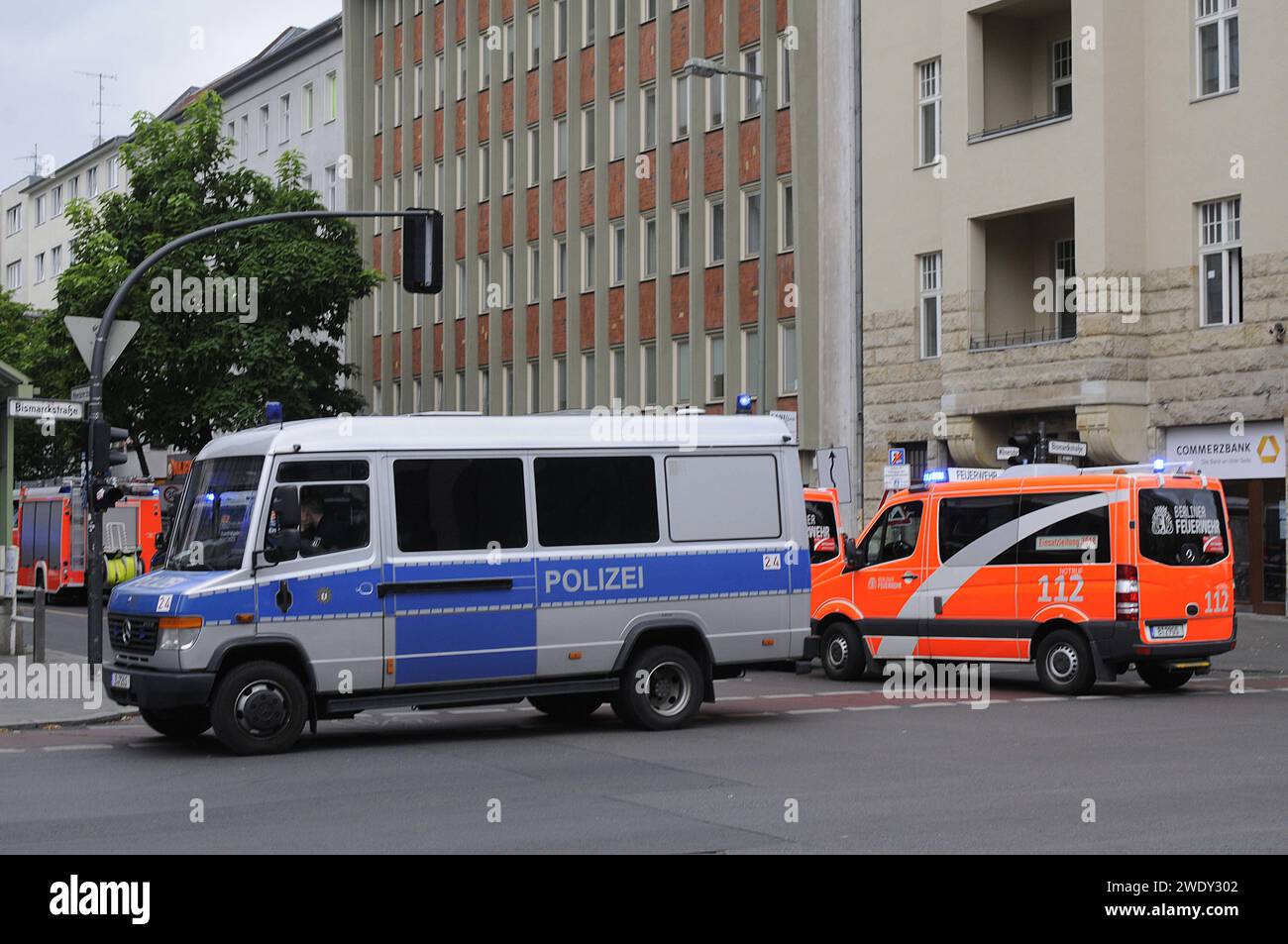 Berlin - Germany 12 August 2016- Berlin police and firefighters in ...