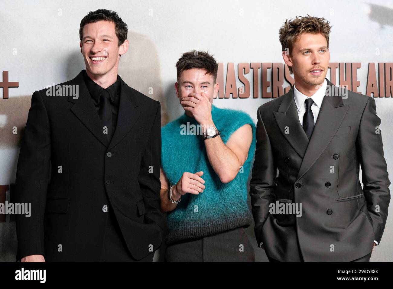Callum Turner, from left, Barry Keoghan, and Austin Butler pose for ...