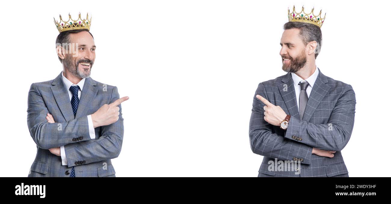 successful partnership. business partners isolated on white. two ...