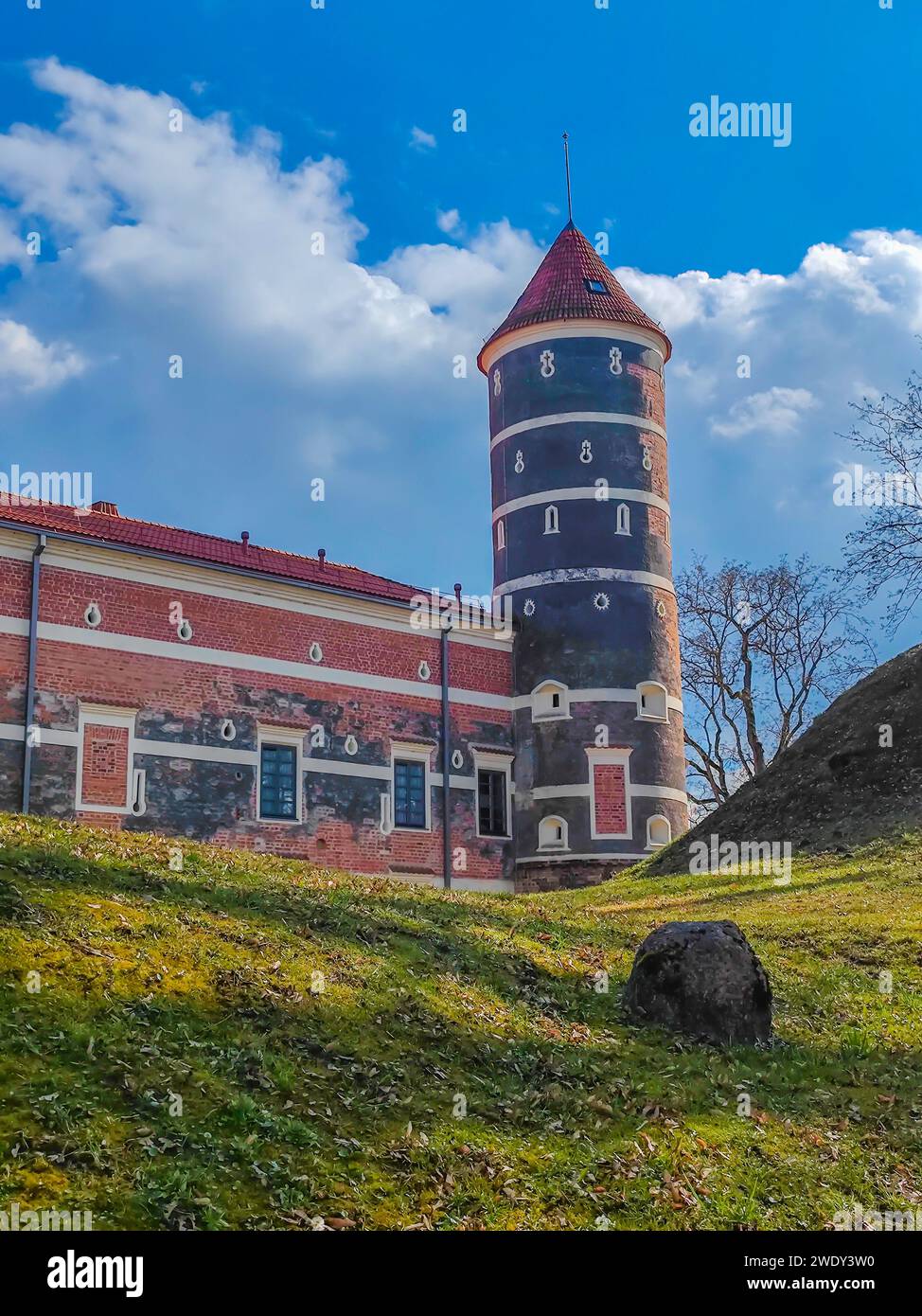Panemune castle in Lithuania. The initial hill fort of the Teutonic ...