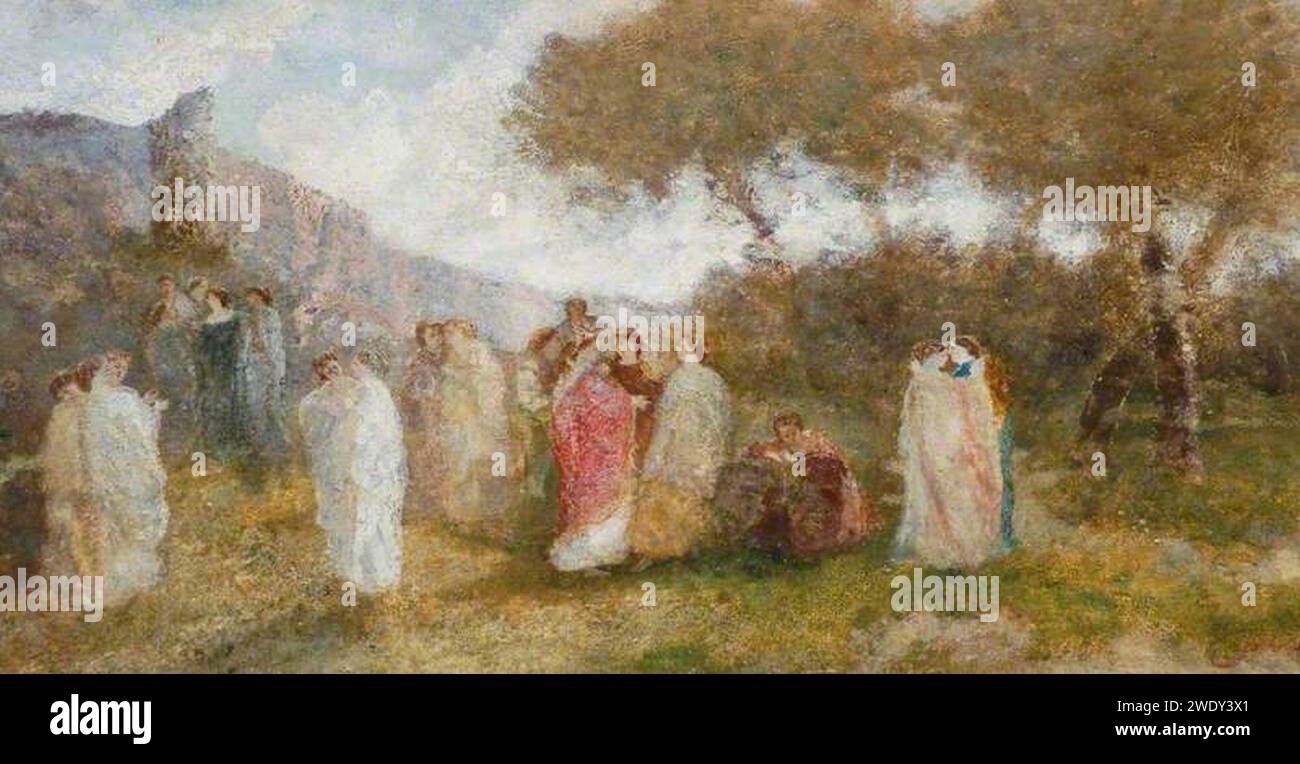 Adolphe Joseph Thomas Monticelli (1824-1886) - The Garden of Delights I ...