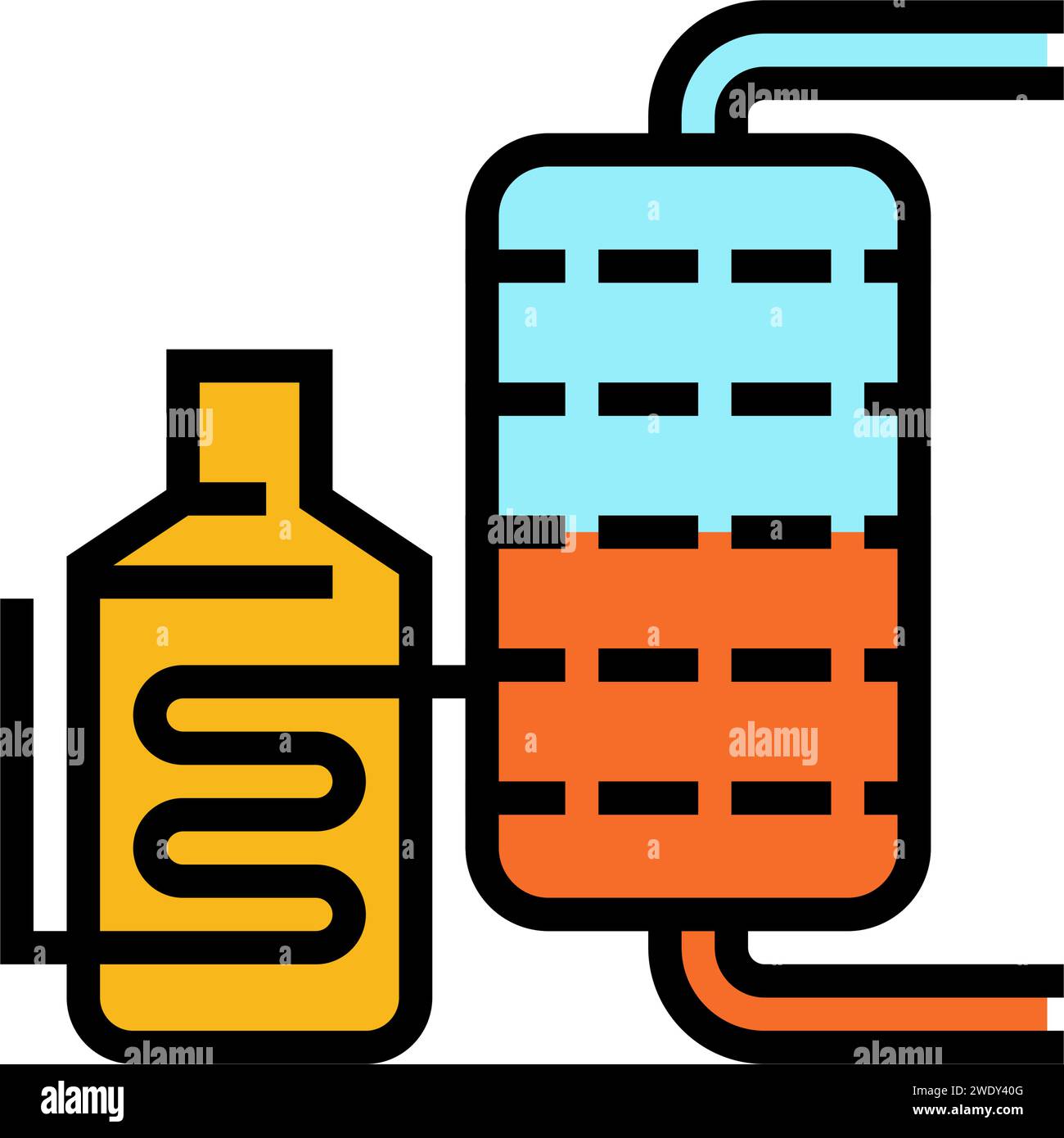 oil refining industry color icon vector illustration Stock Vector Image ...