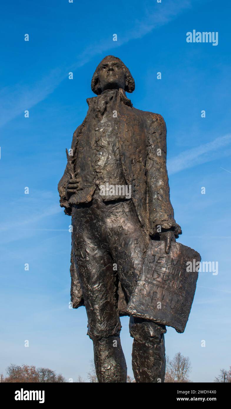 The statue of Thomas Jefferson, in Paris, France Stock Photo - Alamy