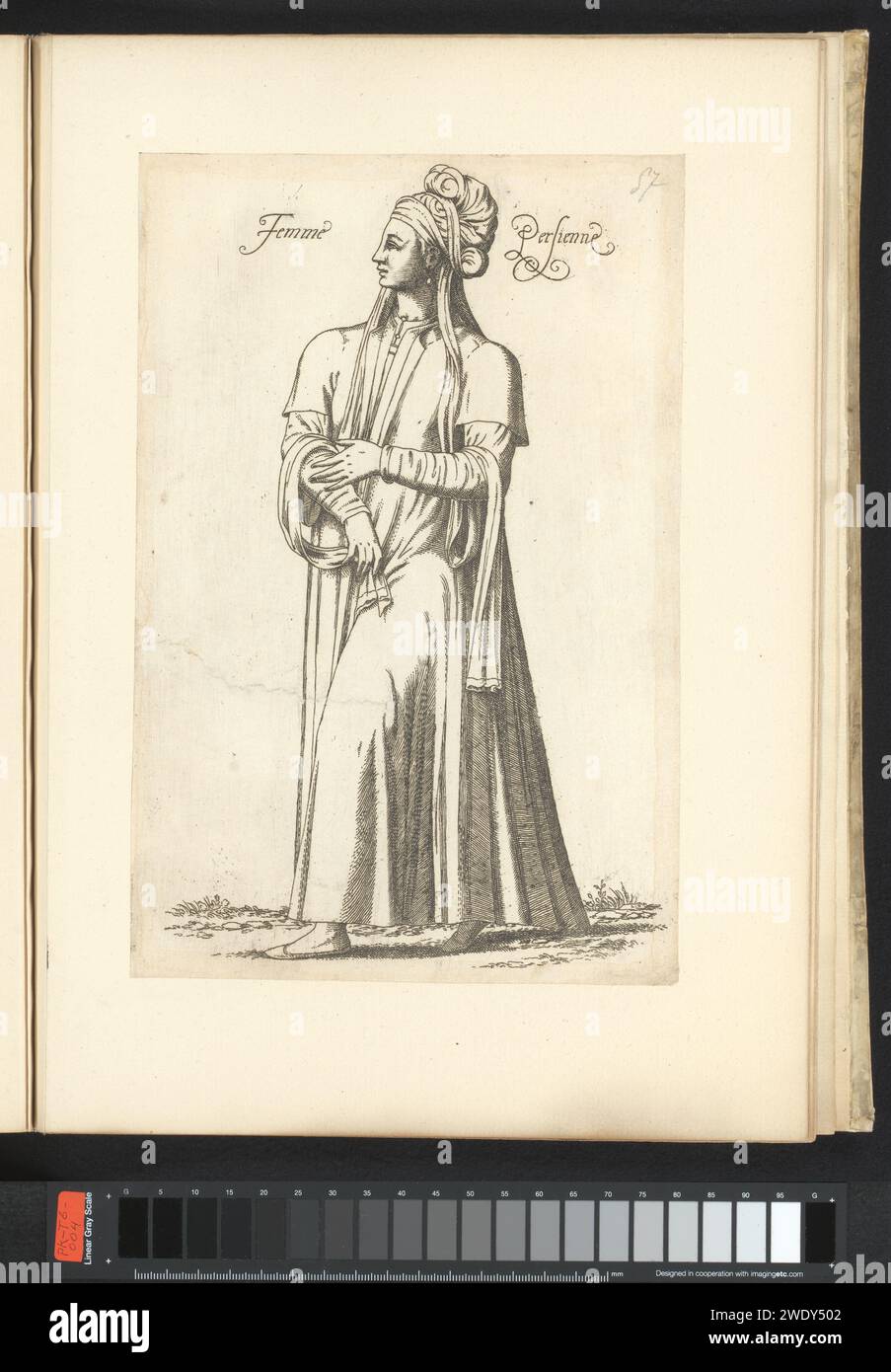 Persian woman, Léon Davent, After Luca Penni, After Nicolas de Nicolay ...
