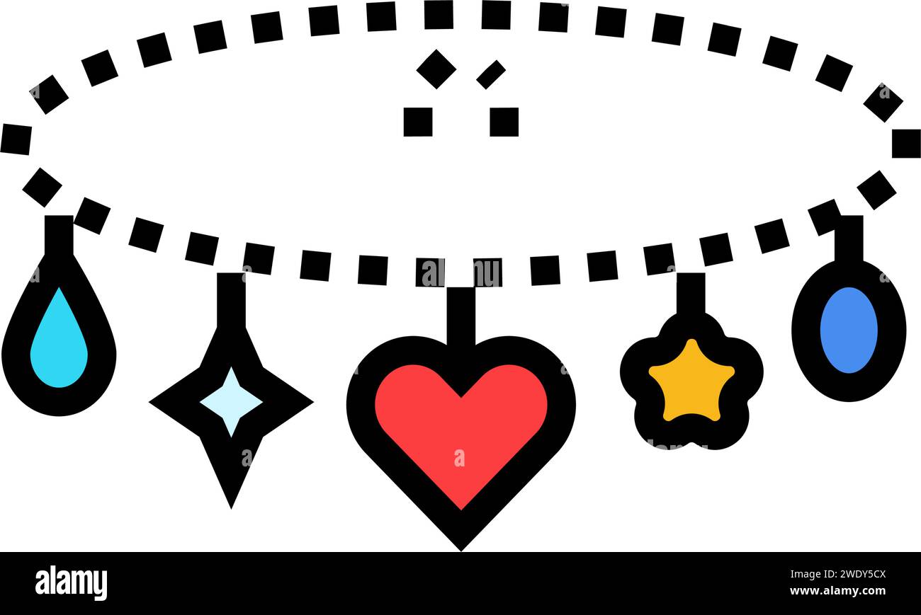 Gold necklace blur Stock Vector Images - Alamy