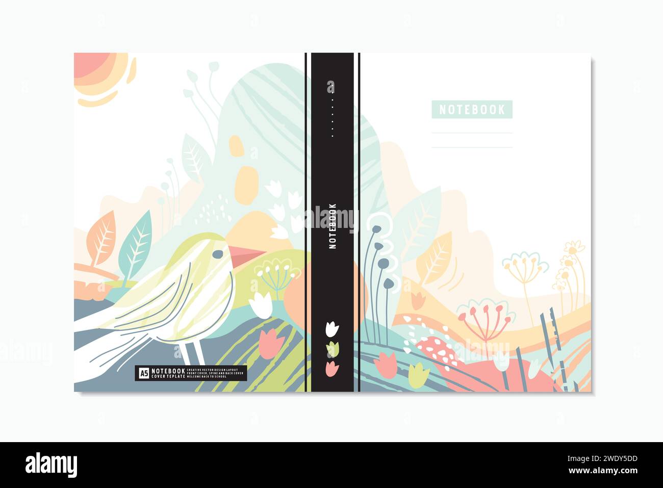 Cover page design landscape hi-res stock photography and images - Alamy