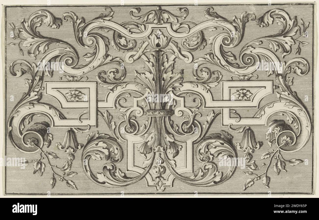 Arabic with braid, Anonymous, After Johann Leonhard Eisler, 1726 - 1734 ...
