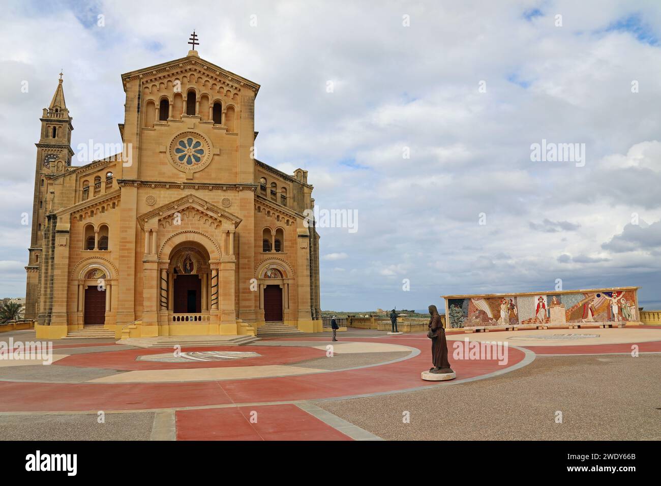 Ta Pinu Basilica known as the Church of Miracles in Gozo Stock Photo ...