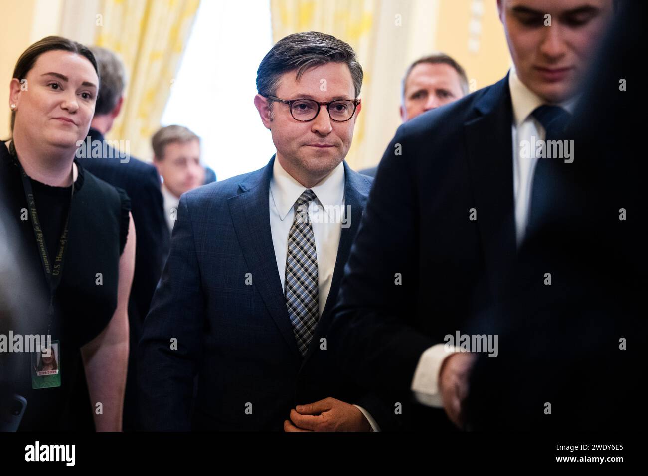UNITED STATES - JANUARY 18: Speaker of the House Mike Johnson, R-La ...