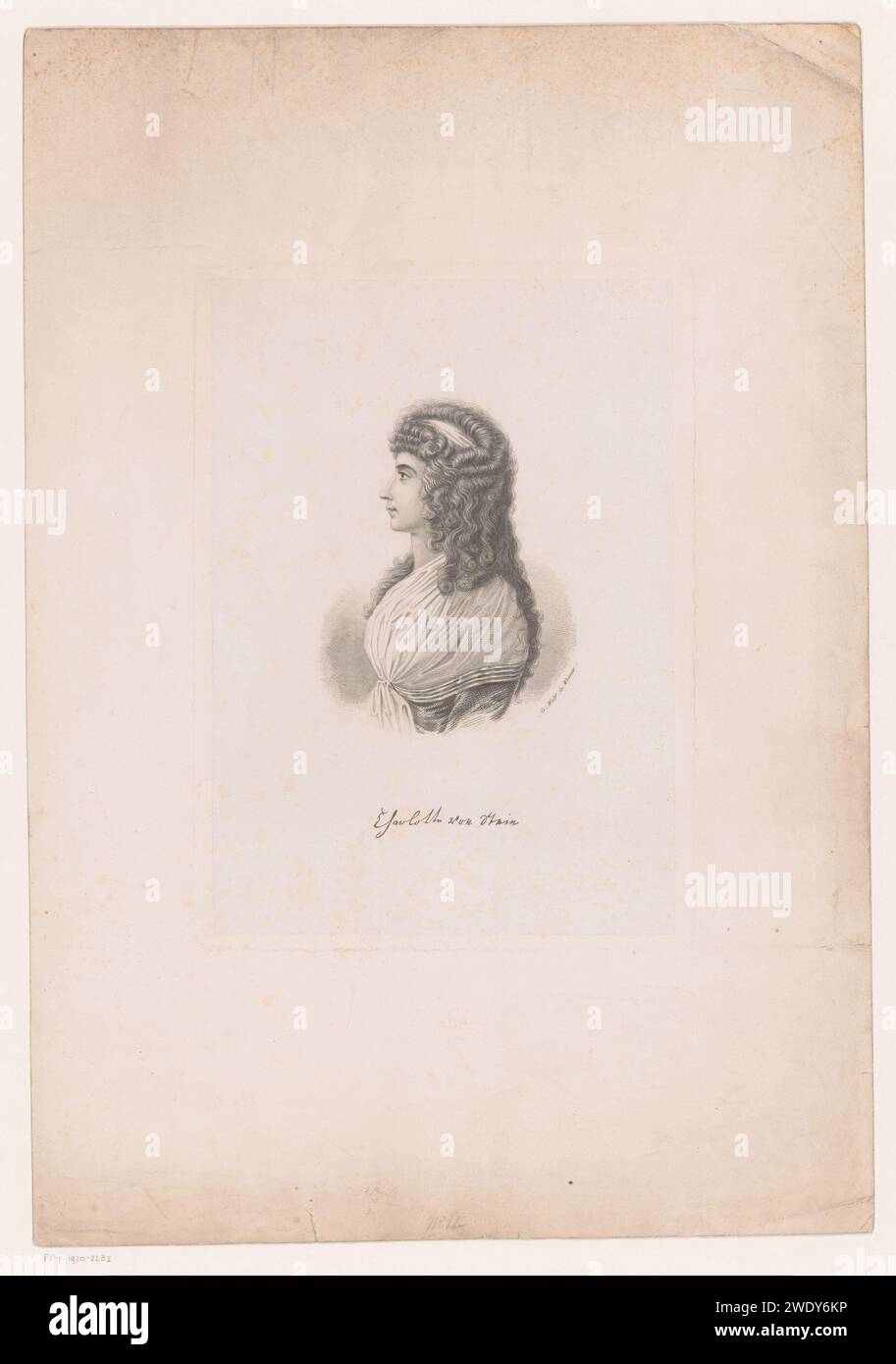 PortraT van Charlotte von Stein, Georg Wolf, 1830 - After 1857 print ...