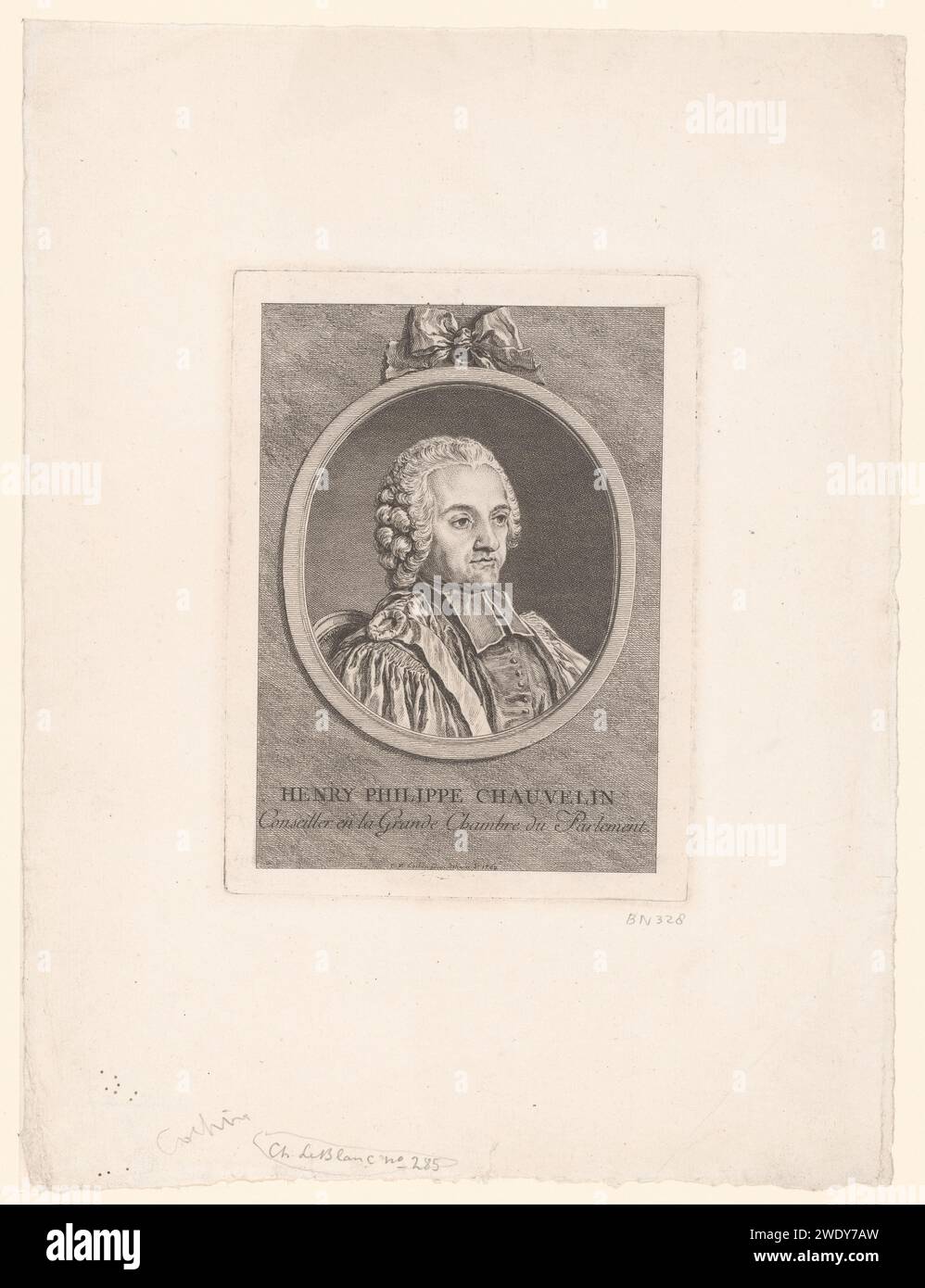 Portret van Henri Philippe de Chauvelin, Charles Nicolas Cochin (II ...