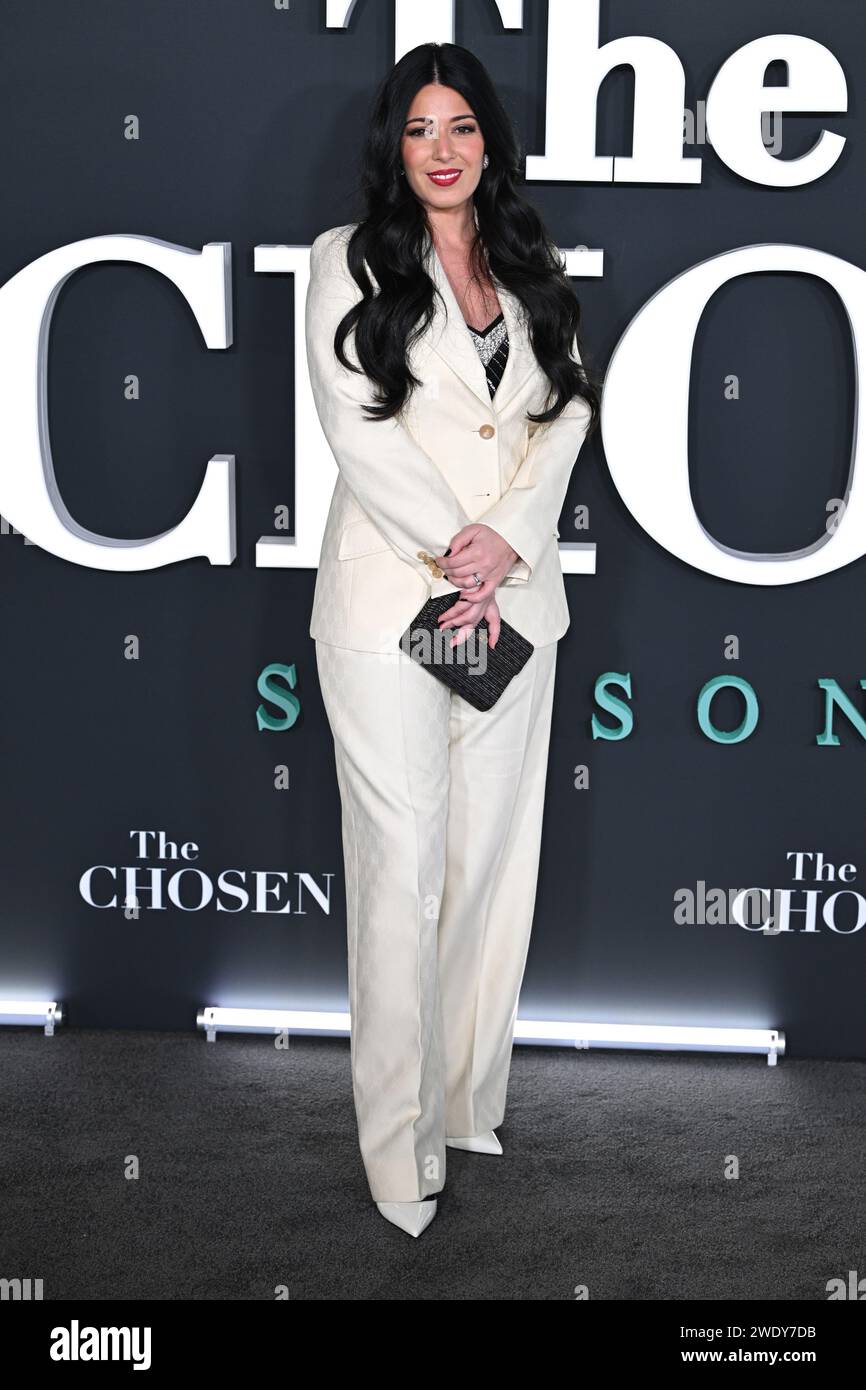 London, UK. January 22nd, 2024. Elizabeth Tabish arriving at The Chosen ...